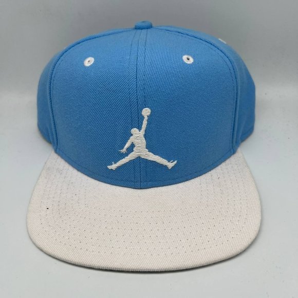 Jordan | Accessories | Air Jordan Blue White Unc Jumpman Hat Snapback ...
